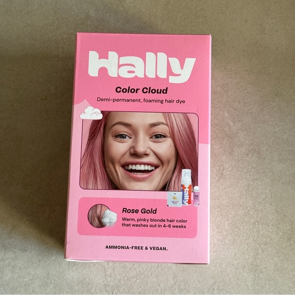 Hally | Hair | Hally Color Cloud Demipermanent Foaming Hair Dye Rose ...